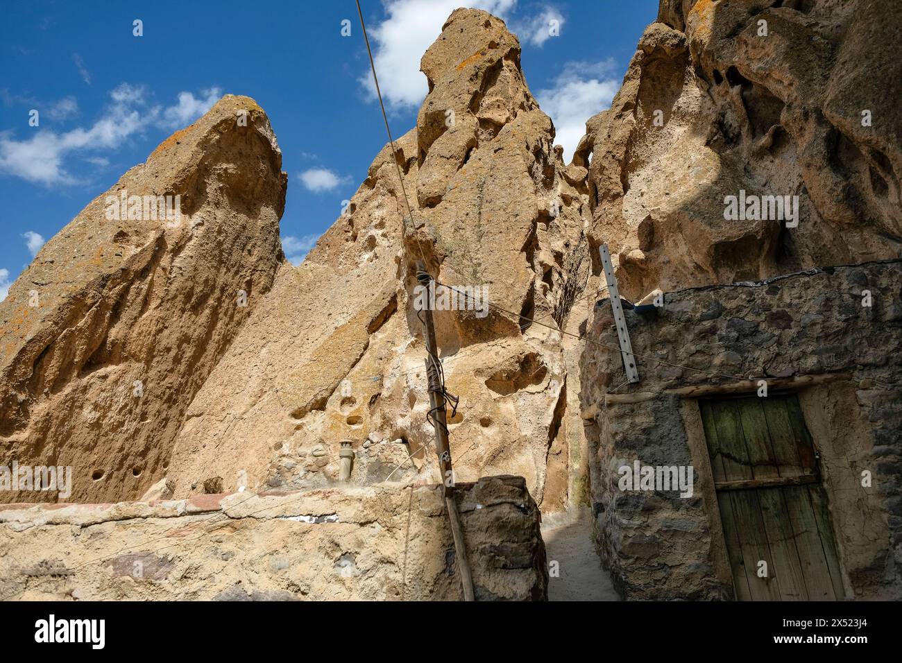 Kandovan, Iran - April 22, 2024: Views of Kandovan village, it is an ...