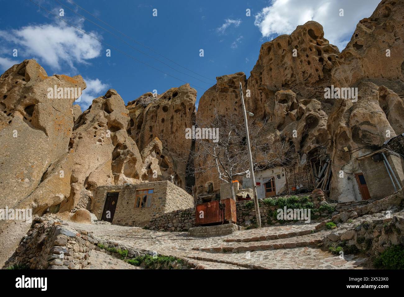 Kandovan, Iran - April 22, 2024: Views of Kandovan village, it is an ...