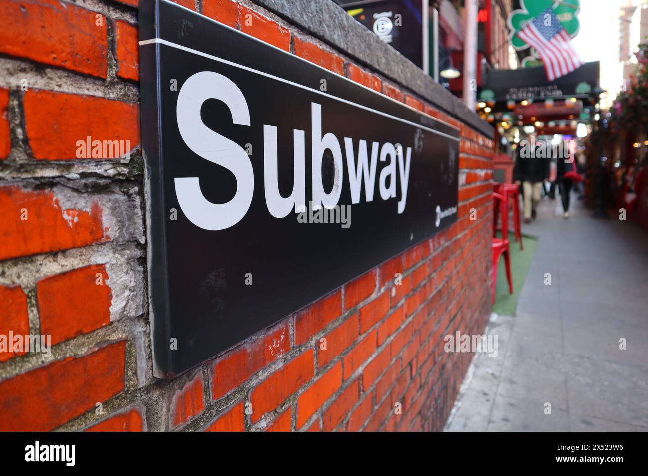 Subway sign in New York City Stock Photo - Alamy