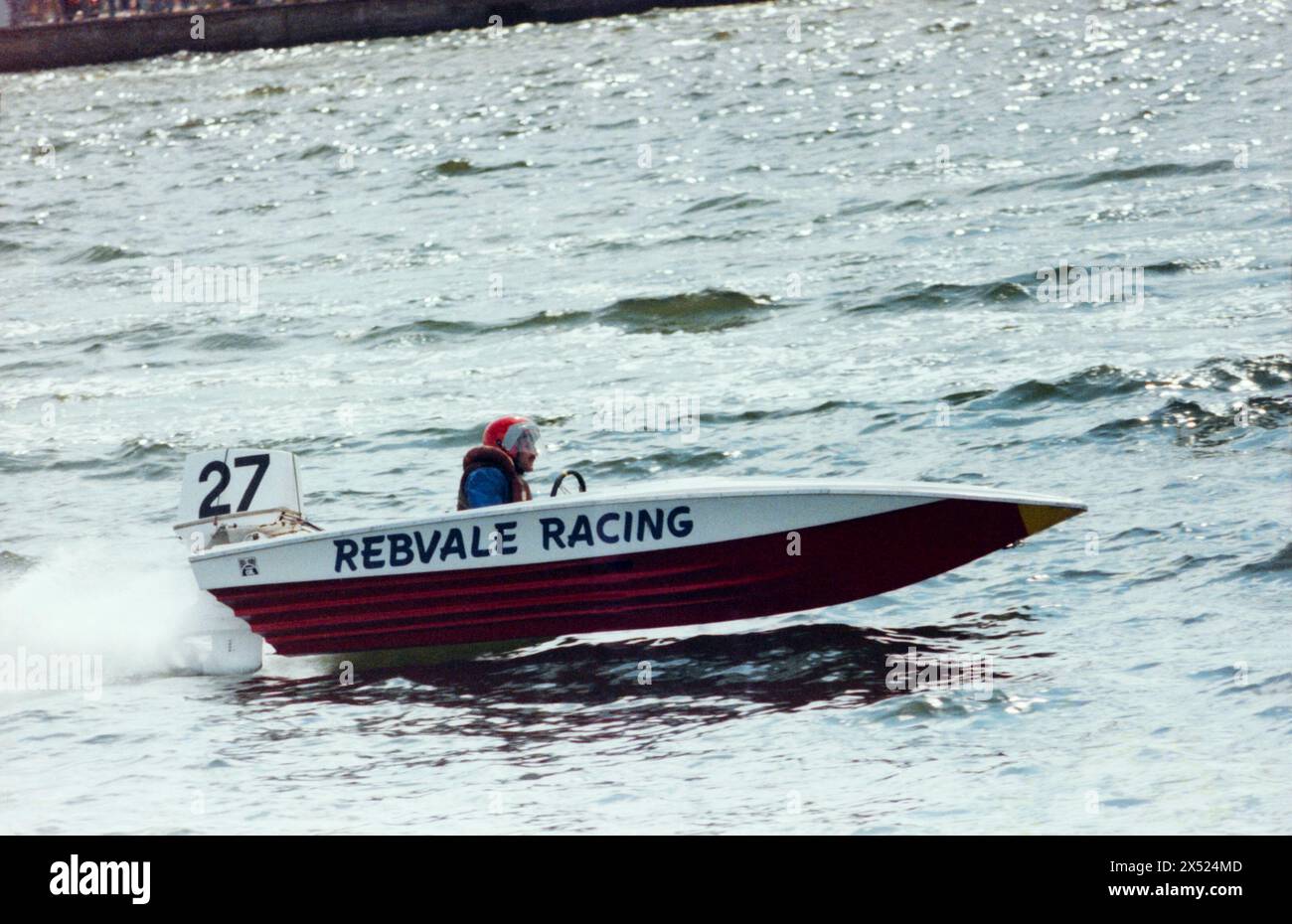 Rebvale Racing team speedboat racing in the powerboat racing event in ...