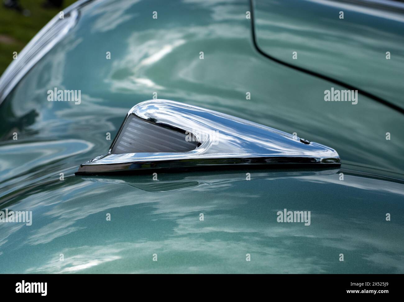 Classic vintage Bristol 400 2 litre car painted in Metallic Green ...