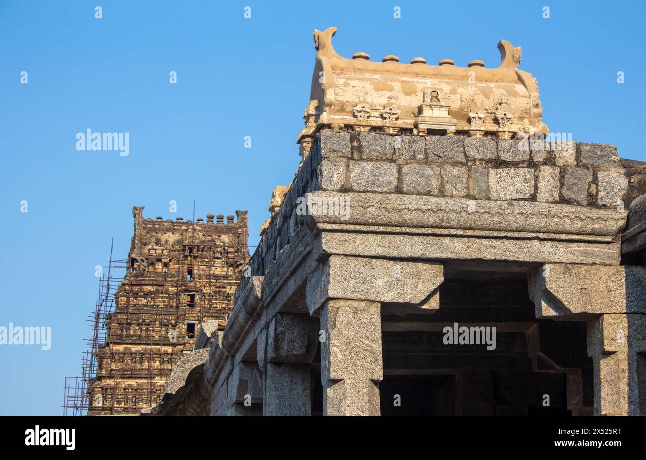 Tower of Gingee Venkataramana Temple in the Gingee Fort complex ...