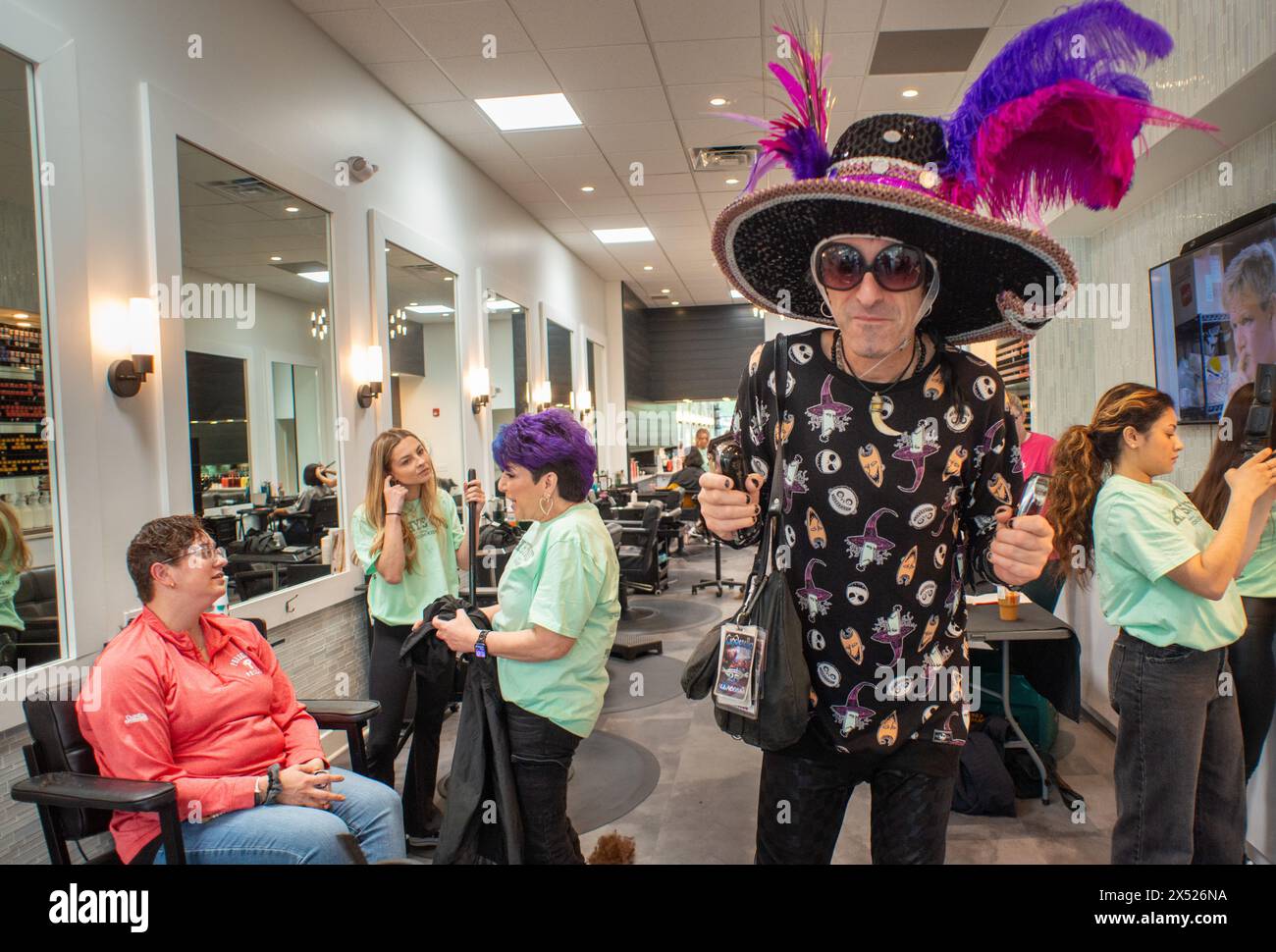 during Kathy's Cuts benefiting Wigs For Kids Monday, May 06, 2024 at ...