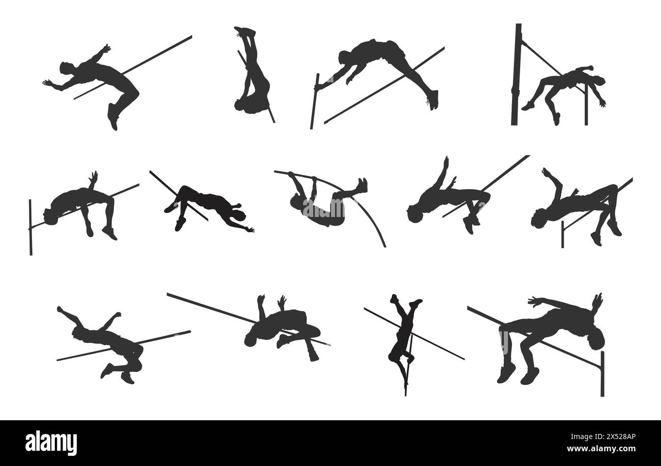 High jump silhouette, Athlete high jump pole silhouettes, High jump svg ... High jump silhouette, Athlete high jump pole silhouettes, High jump svg ...