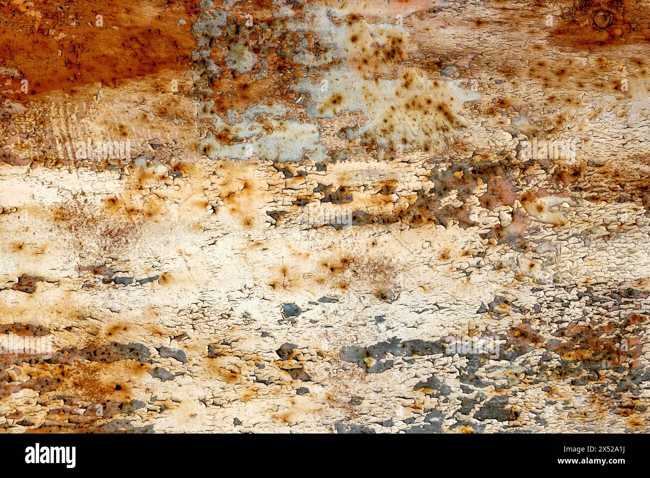 Texture of old rusty metal with scratches and mother-in-law. Abstract ...