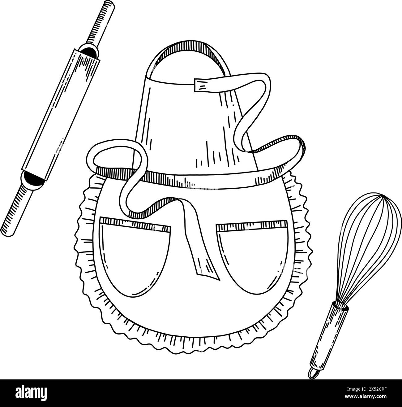 Rolling pin in hand Stock Vector Images - Alamy