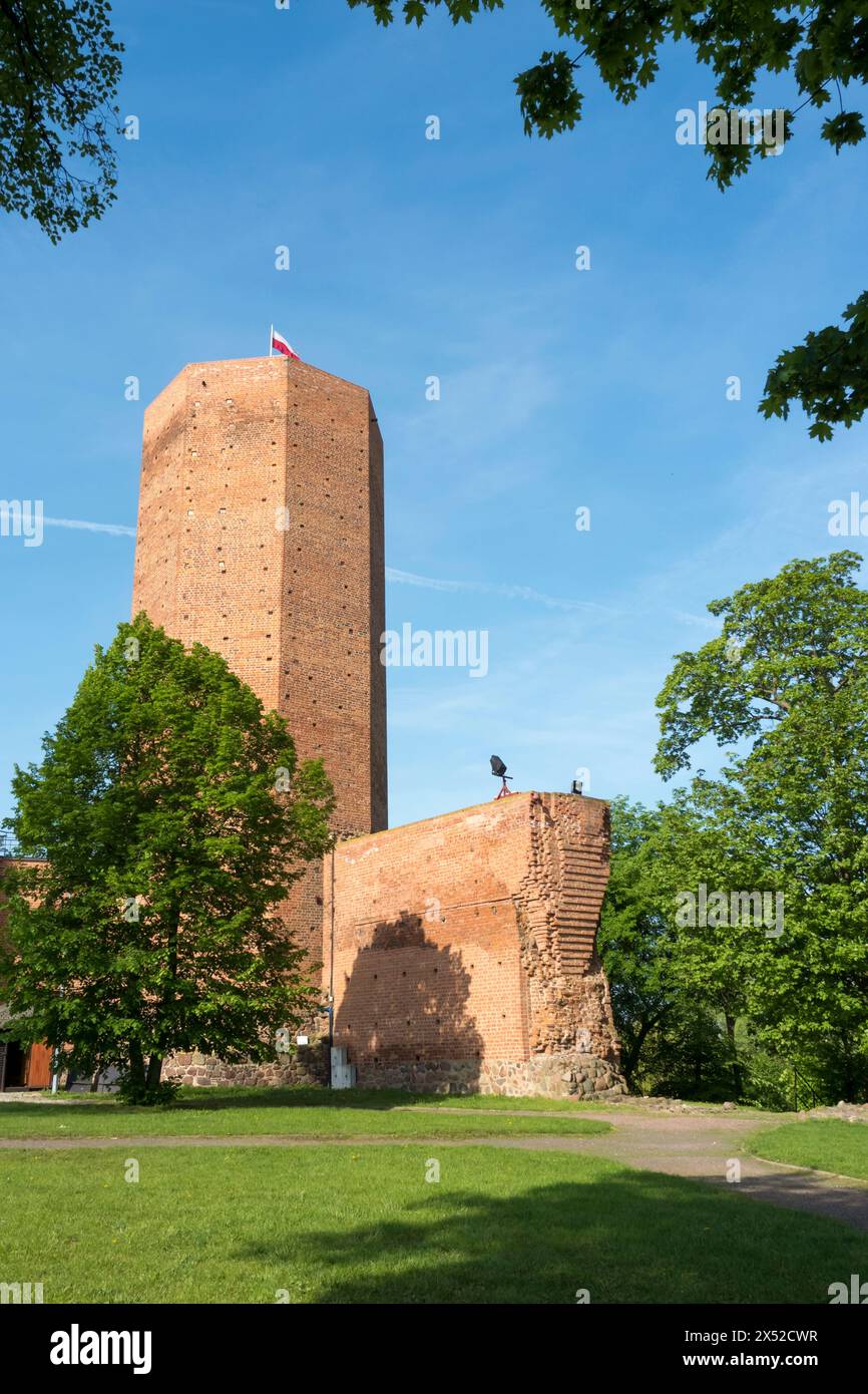 Kruszwica Castle and the entrance to the Mouse Tower depict a ...