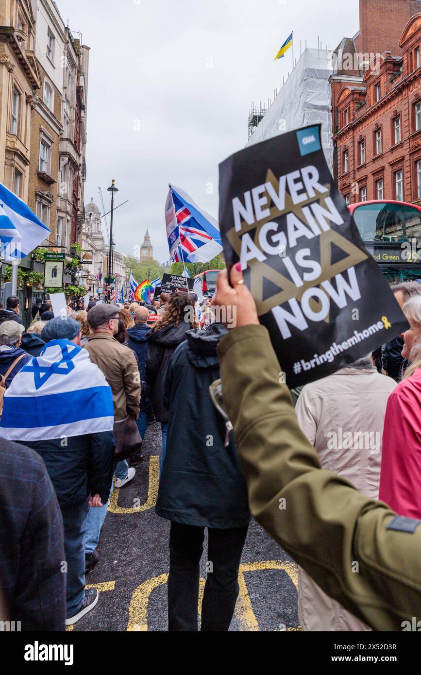 March for Life, London, UK. 6th May 2024. Almost 1500 people of many ...
