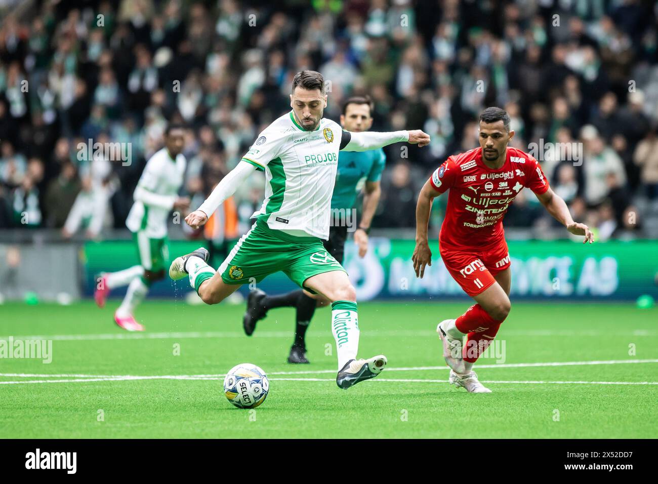 Stockholm, Sweden. 05th, May 2024. Nahir Besara (20) of Hammarby IF ...