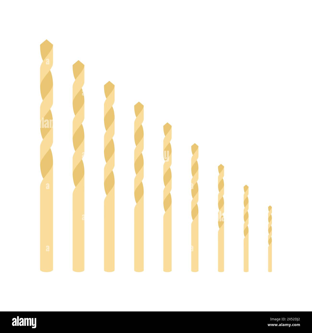 Titanium metal drill set. Vector illustration Stock Vector Image & Art ...