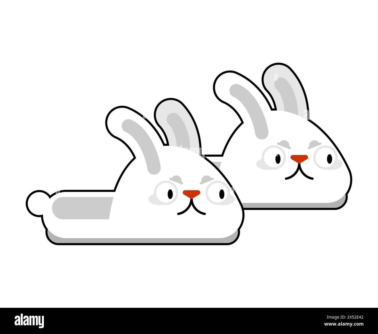 White rabbits with children Stock Vector Images - Alamy