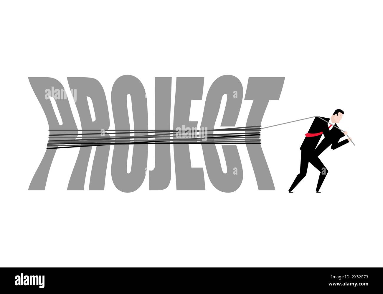 Project man Stock Vector Images - Alamy