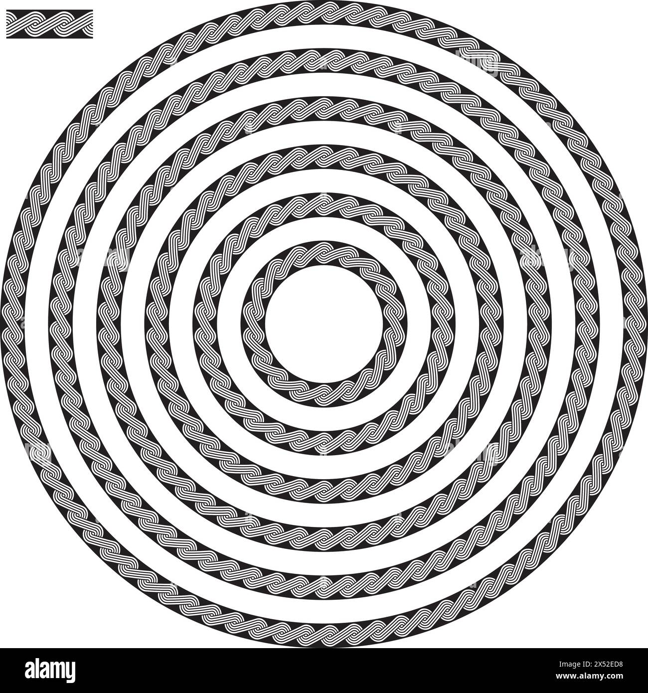 Art Deco round circular border frame in a range of various sizes Stock ...