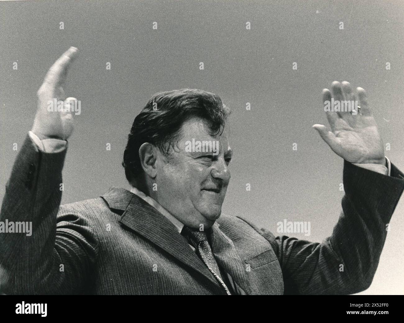 Der CSU Politiker Franz Josef Strauss 1982 in Bonn. --- German ...