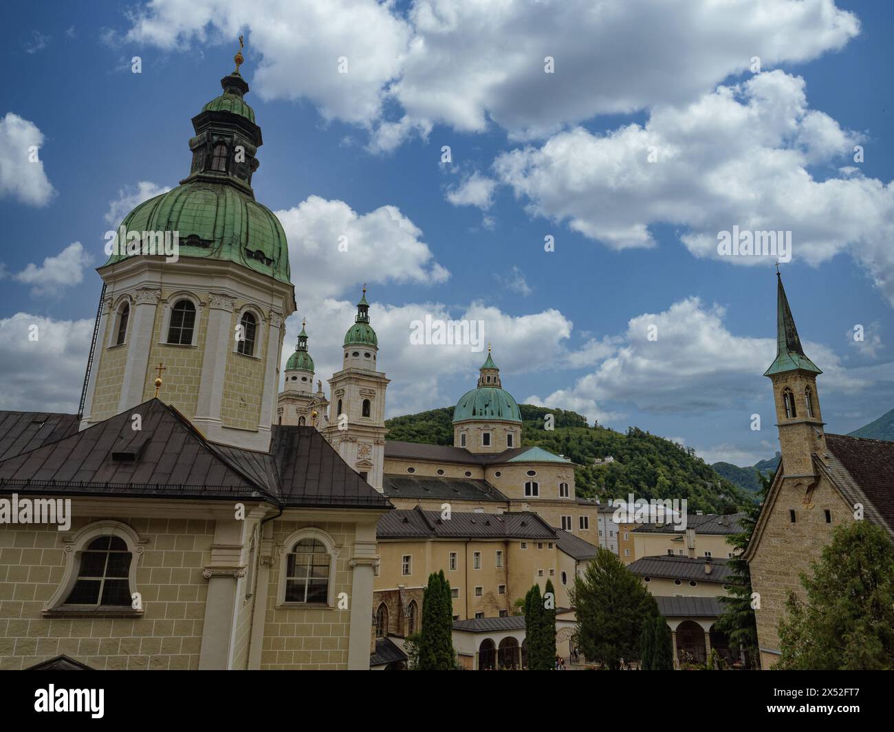 Salzburg Cathedral And St. Peter's Abbey Stock Photo - Alamy