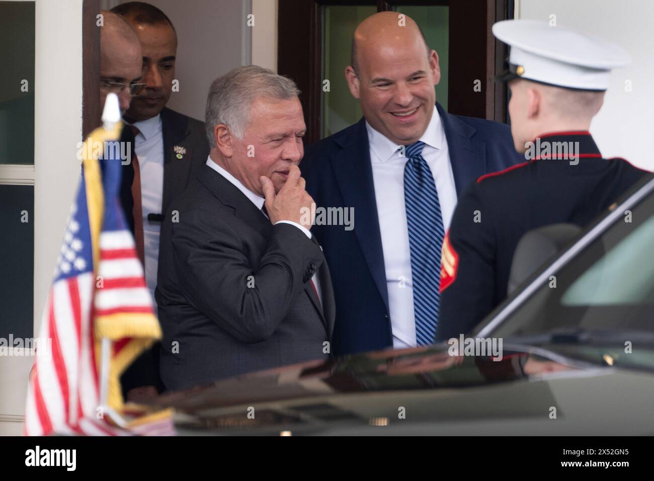 King Abdullah II of Jordan departs after meeting with United States ...