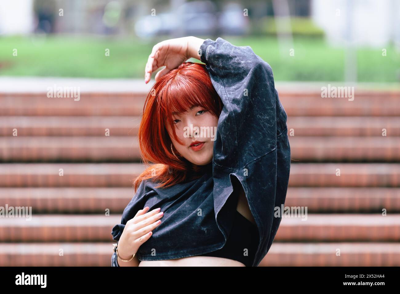 Female captures attention hi-res stock photography and images - Alamy