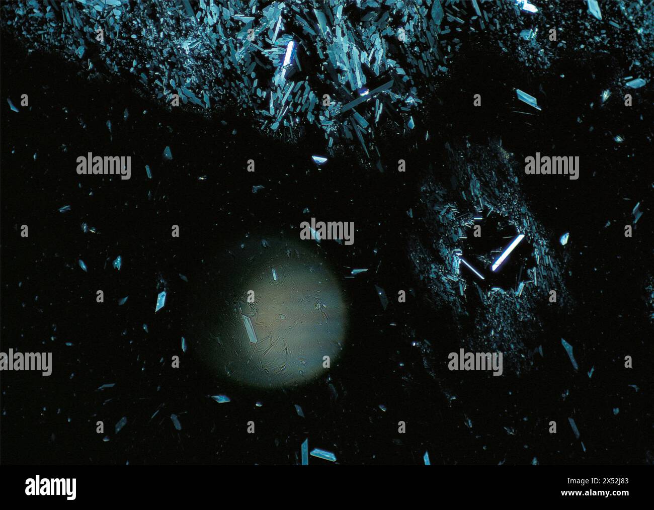 Ethereal Abstract Microscopic Ice Shard Texture Stock Photo - Alamy