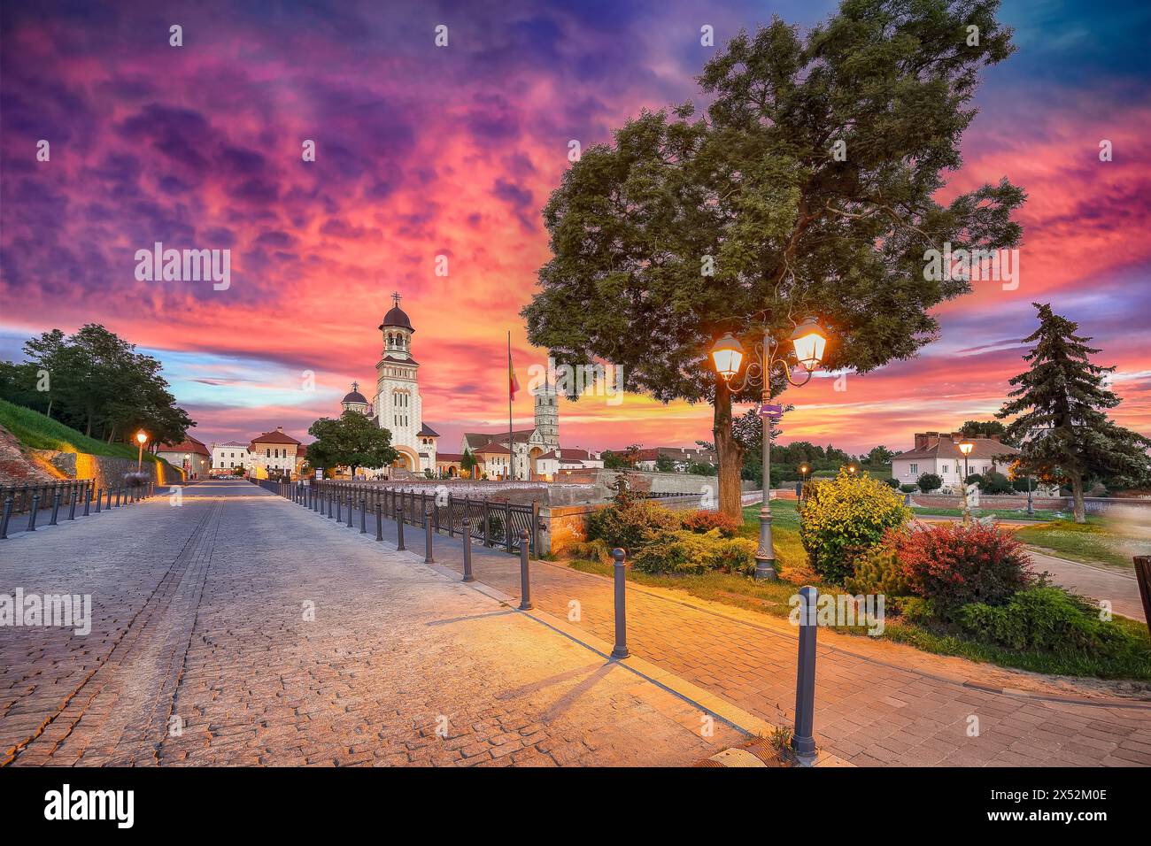 Amazing cityscape with Coronation Orthodox and Roman Catholic ...