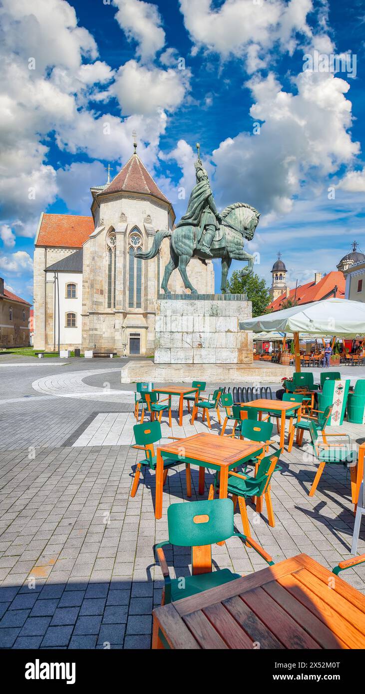 Statue of Michael the Brave and St Michael's Roman Catholic Cathedral ...