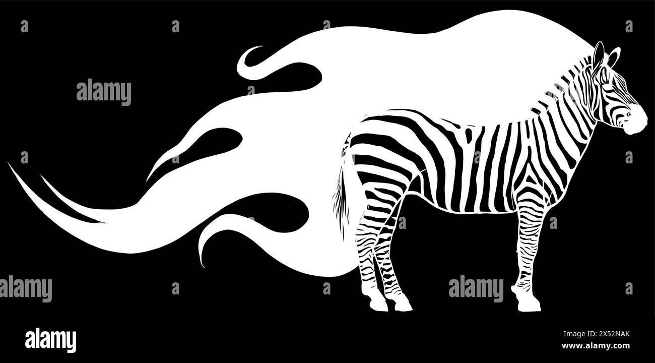 Animal illustration of vector zebra Stock Vector Image & Art - Alamy
