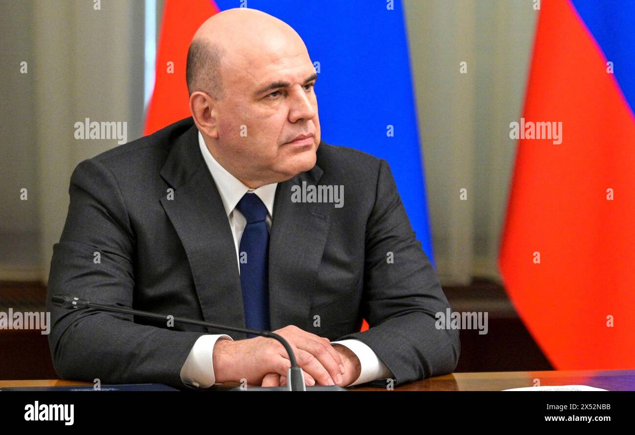 Moscow, Russia. 06th May, 2024. Russian Prime Minister Mikhail ...