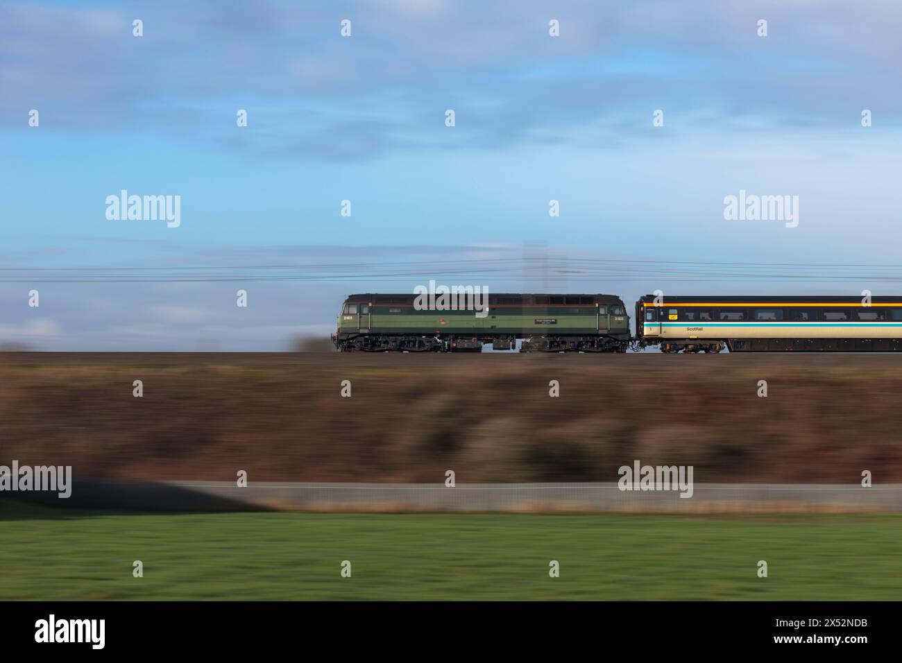 Locomotive Services LTD class 47 locomotive 47805 on the west coast ...
