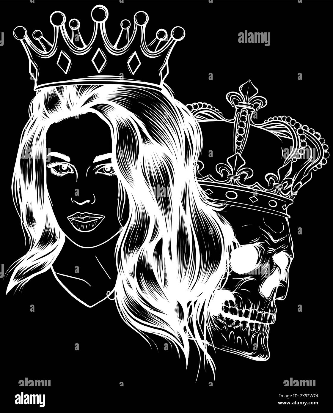 white silhouette of Beauty with beast - beast prince and girl on black ...