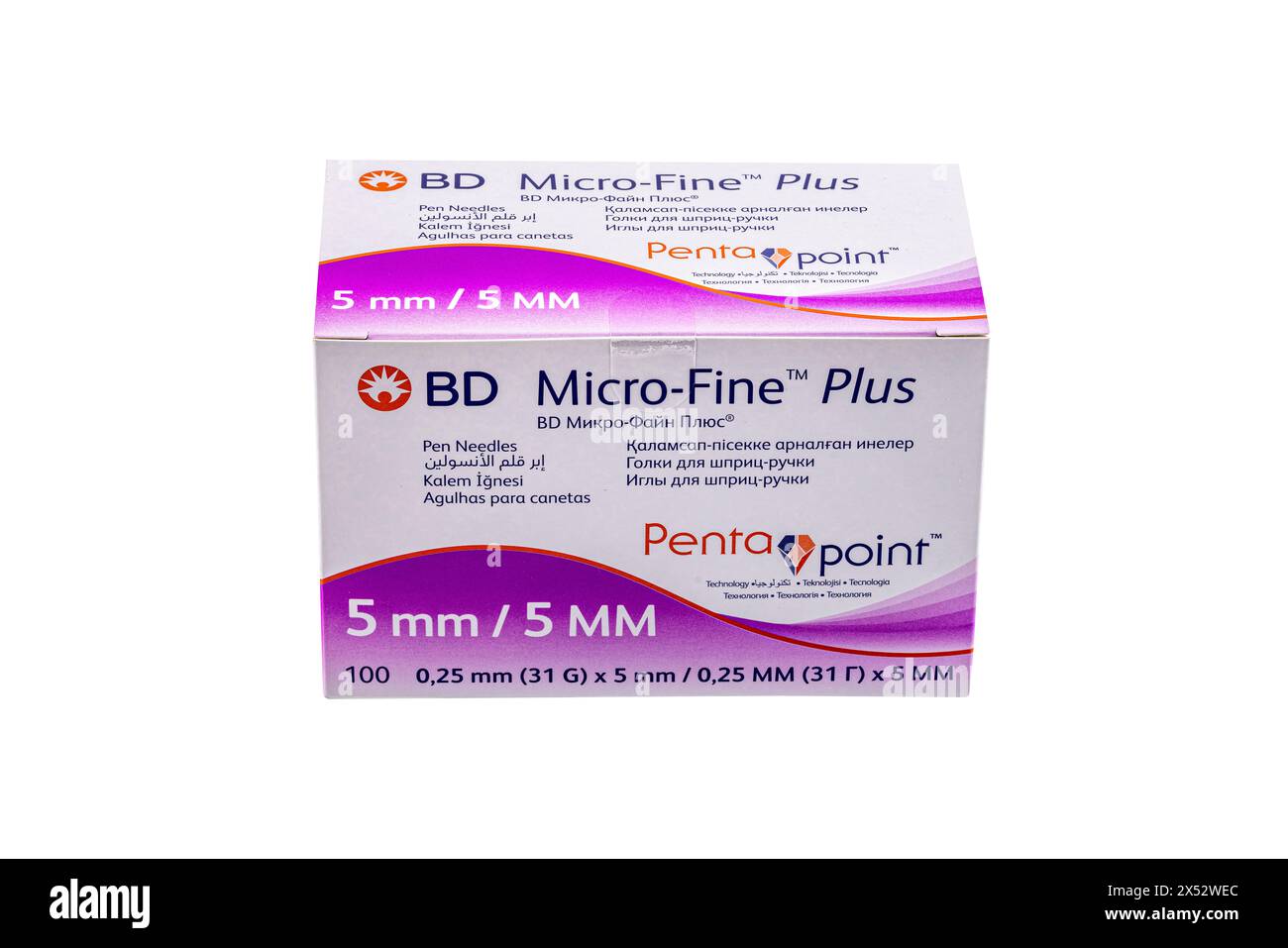 Istanbul Turkey 27 April 2024; BD Micro Fine plus Pen Needle 0.25 mm ...