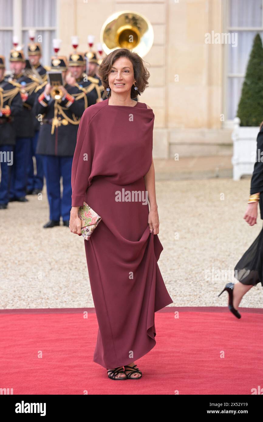 UNESCO Director-General Audrey Azoulay arrives for a state dinner at ...