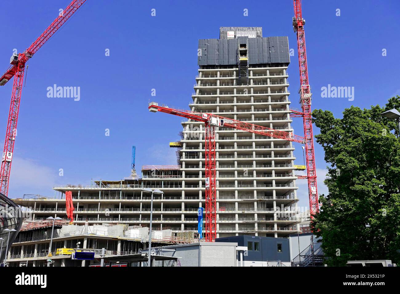 Elbtower, unfinished skyscraper in the east of Hamburg's Hafencity ...