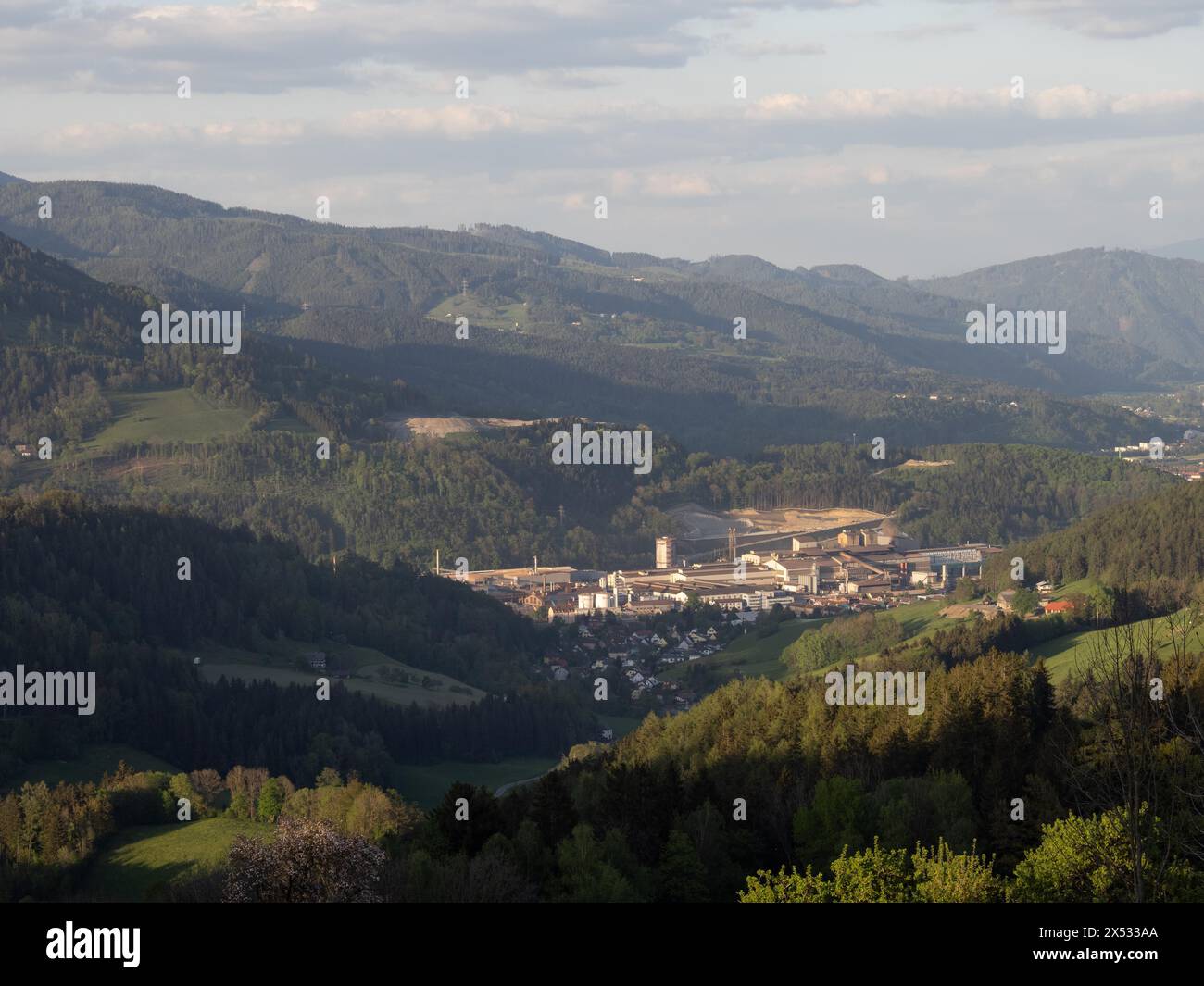 Voestalpine steelworks in the Donawitz district, known for the first ...