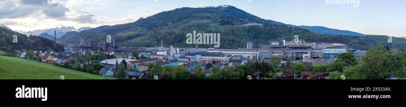 Voestalpine steelworks in the Donawitz district, known for the first ...