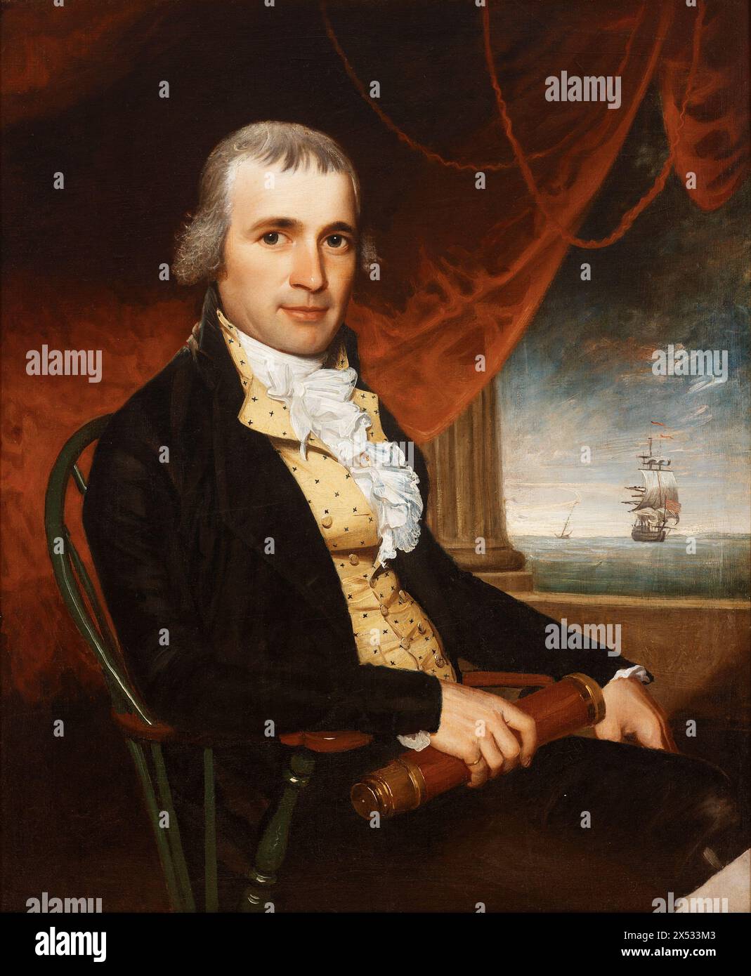 Portrait of Captain Samuel Packard oil painting by American Painter ...