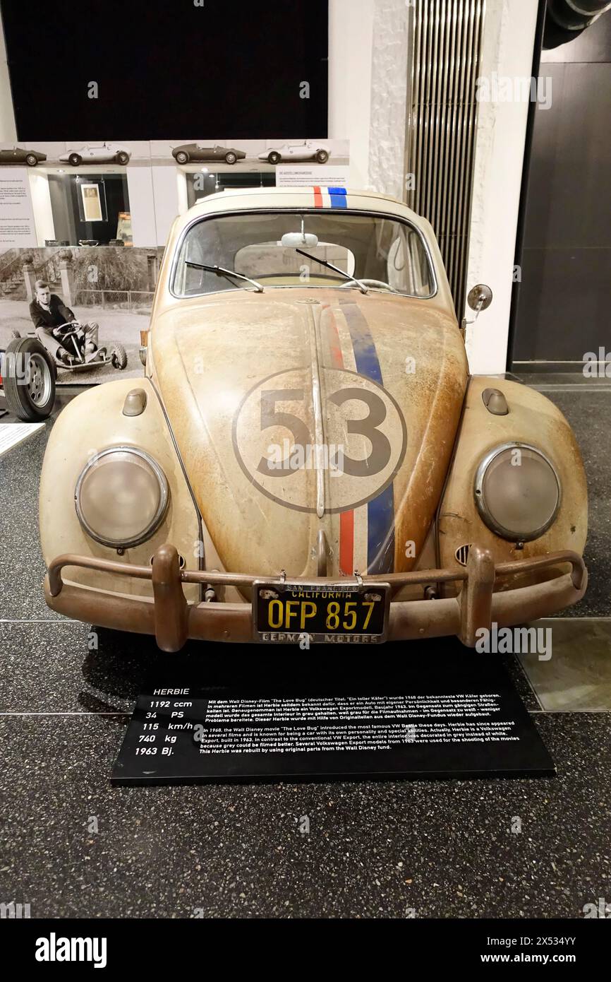 Front view of the famous Volkswagen Beetle number 53 from a film ...