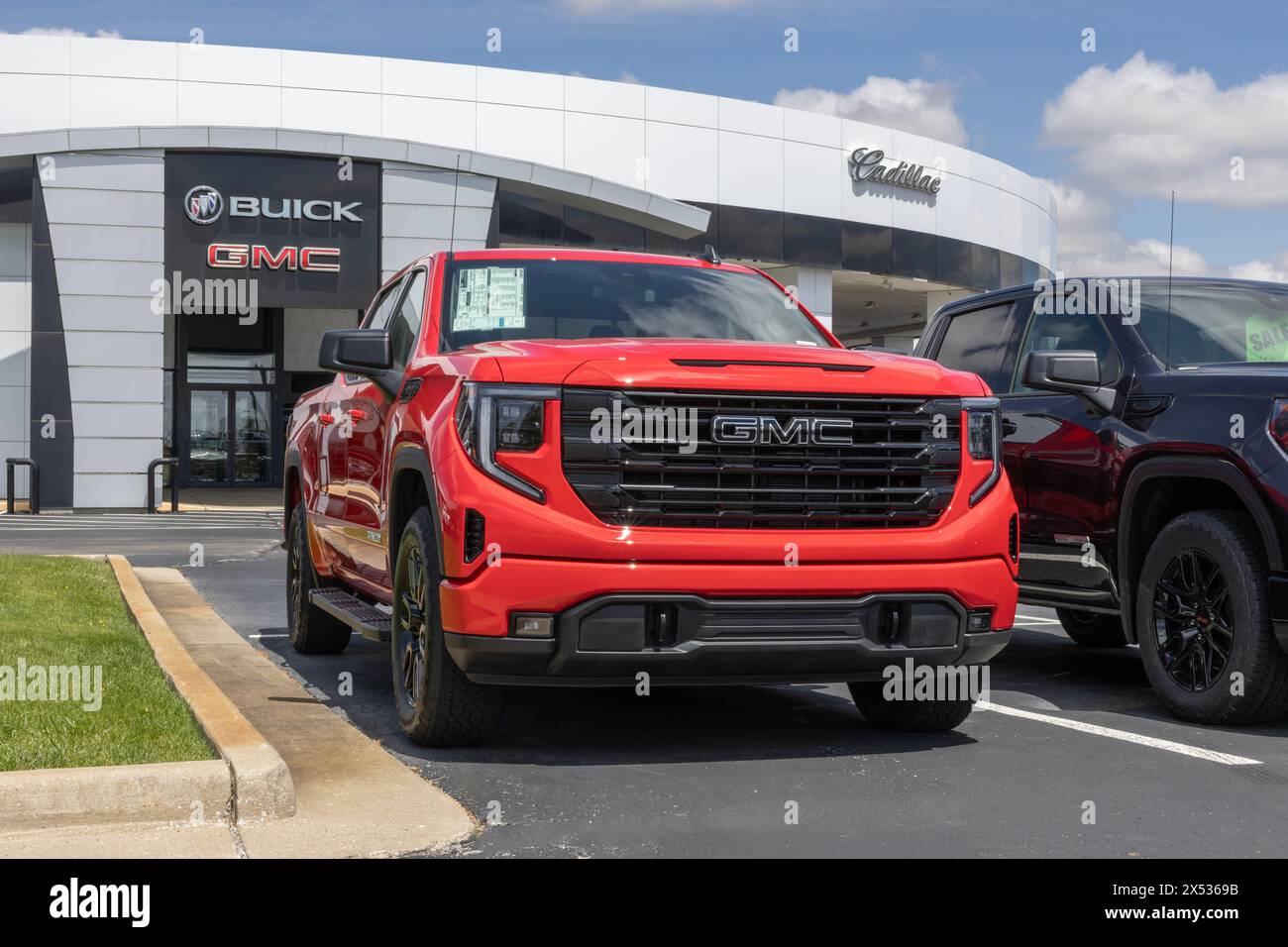 Kokomo - May 5, 2024: GMC Sierra 1500 Elevation display at a dealership ...