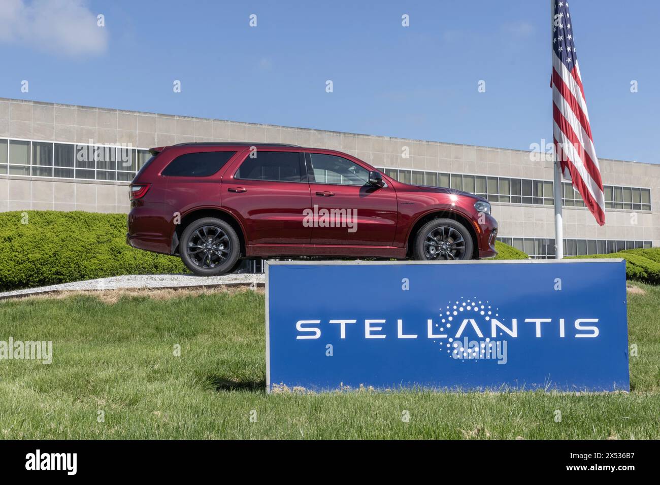 Kokomo - May 5, 2024: Dodge Durango RT display at the Stellantis ...