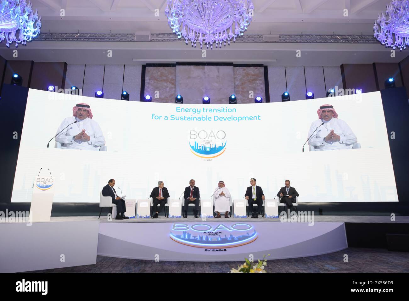 Riyadh, Saudi Arabia. 6th May, 2024. Abdulrahman Al-Fageeh (3rd R), a ...