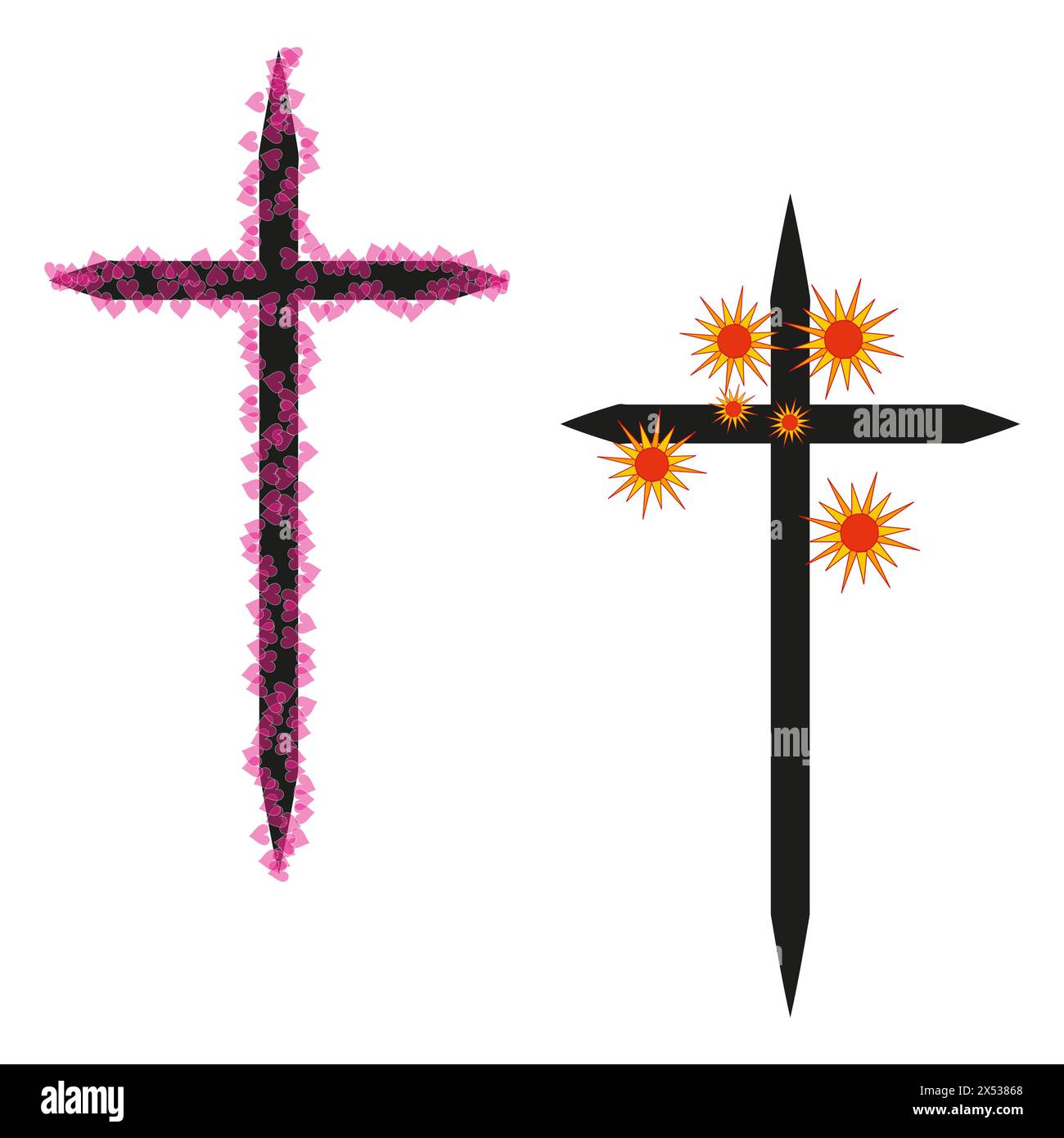 Creative cross patterns Stock Vector Images - Alamy