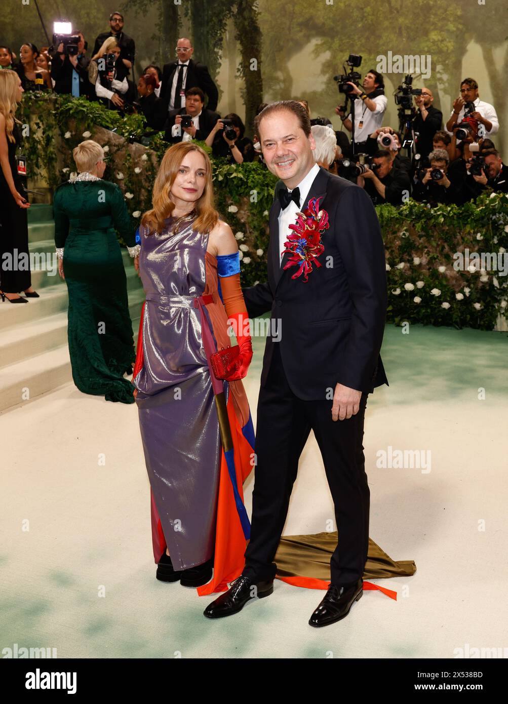 New York, United States. 06th May, 2024. Max Hollein and Nina Hollein ...