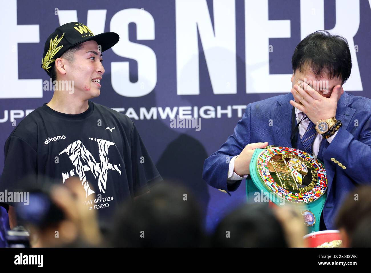 Tokyo, Japan. 6th May, 2024. (L-R) Naoya Inoue (JPN), Hideyuki Ohashi ...