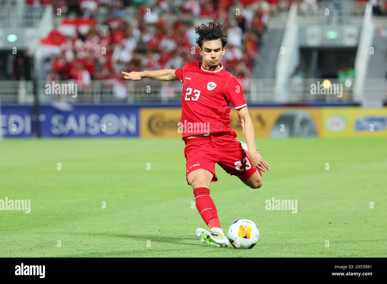 Doha, Qatar. 2nd May, 2024. Nathan Tjoe-A-On (INA) Football/Soccer ...