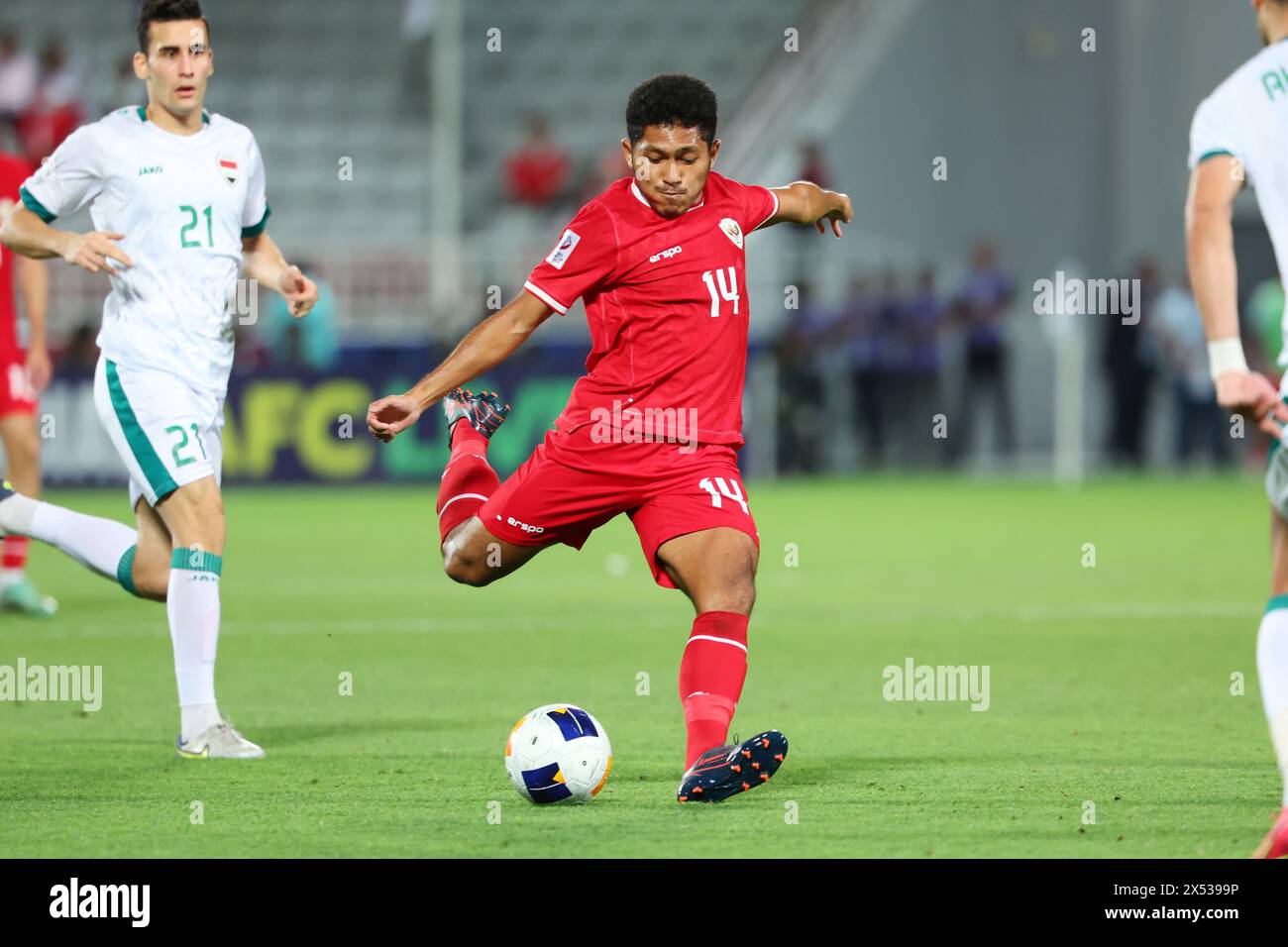 Doha, Qatar. 2nd May, 2024. Fajar Rahman (INA) Football/Soccer : AFC ...
