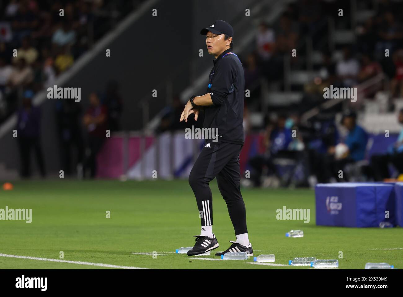 Doha, Qatar. 3rd May, 2024. Go Oiwa head coach (JPN) Football/Soccer ...