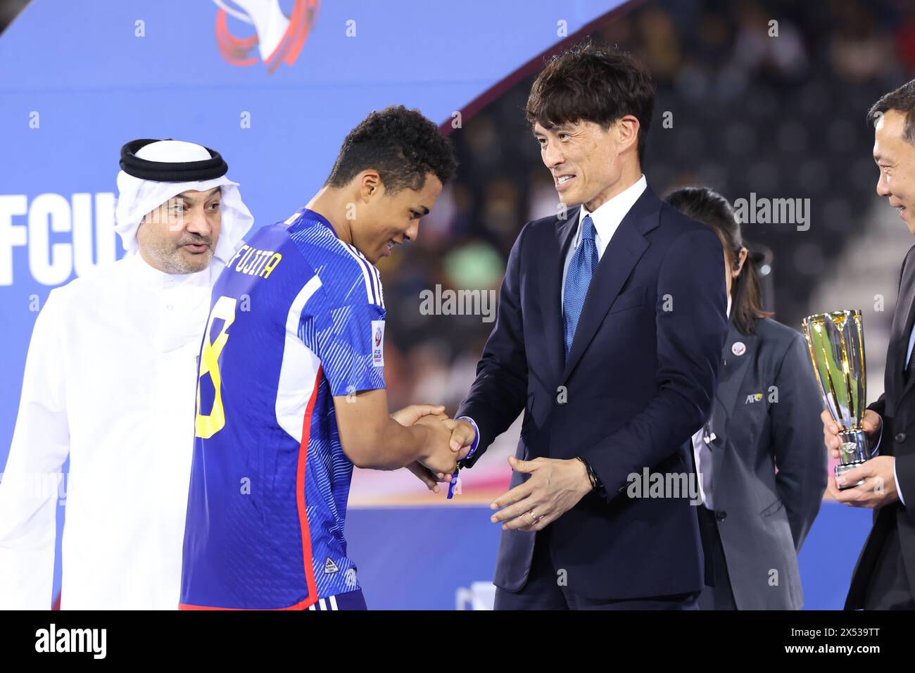 Doha, Qatar. 3rd May, 2024. Joel Chima Fujita, Tsuneyasu Miyamoto (JPN ...