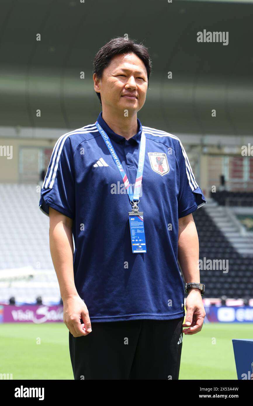 Doha, Qatar. 2nd May, 2024. Go Oiwa head coach (JPN) Football/Soccer ...