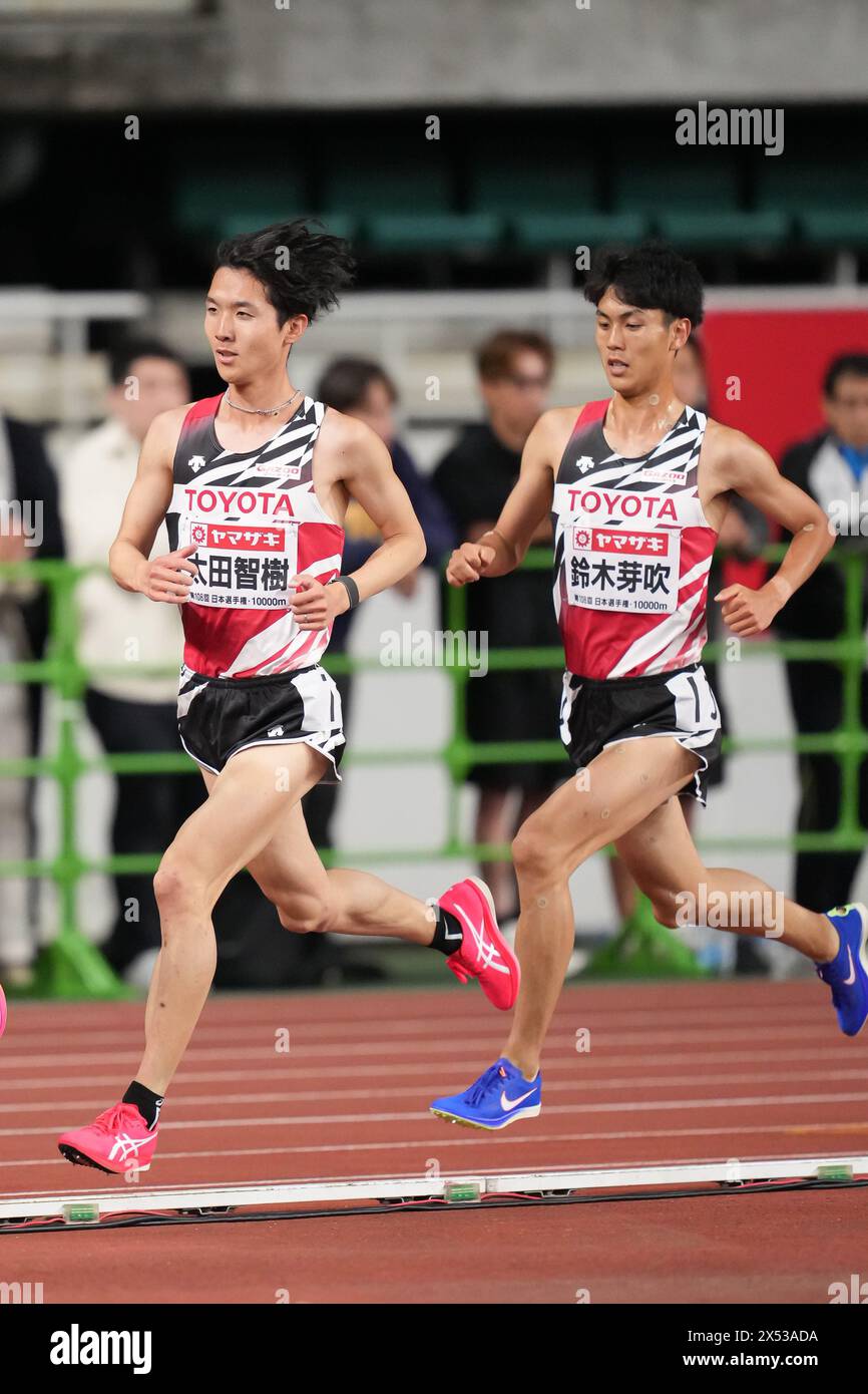 Ecopa Stadium, Shizuoka, Japan. 3rd May, 2024. (L-R) Tomoki Ota, Mebuki Suzuki, MAY 3, 2024 ...