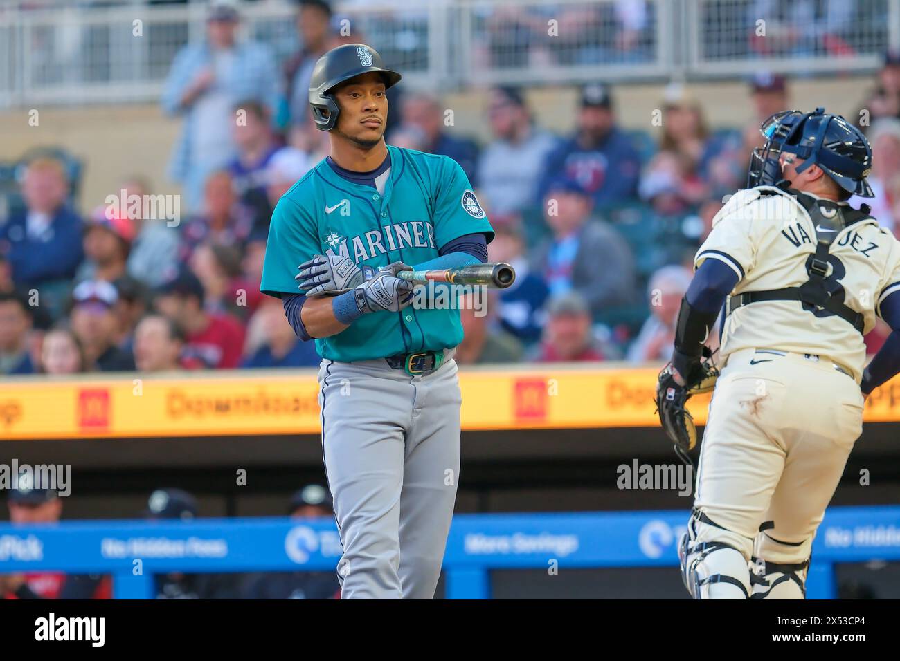Minneapolis, Minnesota, USA. 6th May, 2024. Seattle Mariners second ...