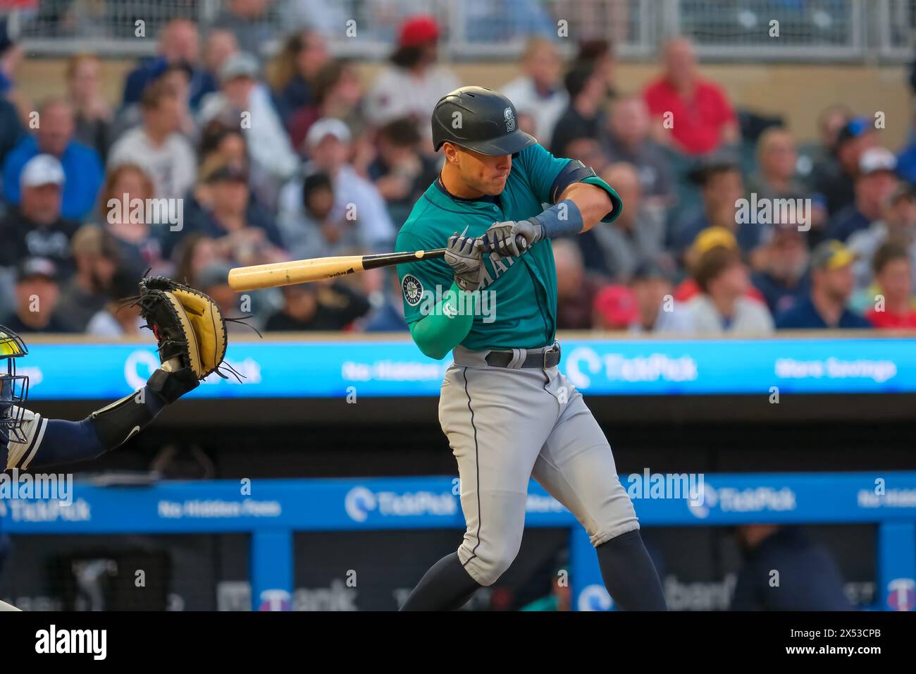 Minneapolis, Minnesota, USA. 6th May, 2024. Seattle Mariners shortstop ...