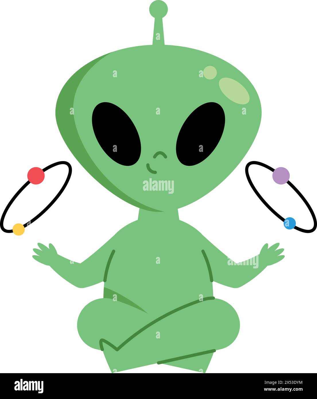 alien cartoon portrait Stock Vector Image & Art - Alamy